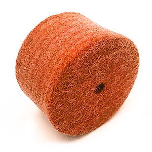 TUOREN 9 Piece Drum Felt Pad Kit Cymbal Felts Hi-Hat Clutch Felt Cushions Pedal Beater Felt Head Replacement for Drum Set Orange