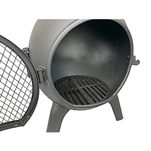 The Blue Rooster Chiminea and Fire Pit Grate - 2 Piece - 12"