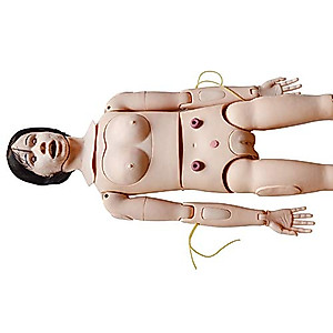 INTBUYING 2in1 Education Model Patient Care Manikin Advanced Multifunctional Training Dual Sex Mannequin, Patient Care Teaching Human Manikin(Man and Woman)