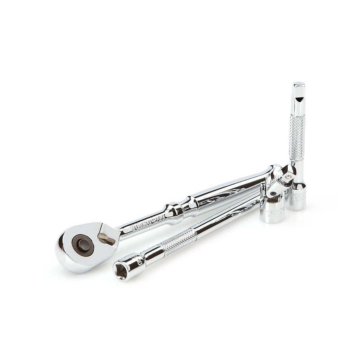 TEKTON 1/4 Inch Drive 6-Point Socket and Ratchet Set, 55-Piece (5/32-9/16 in., 4-14 mm) | SKT05301