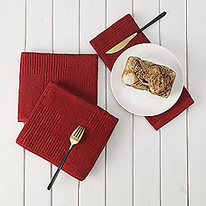 Anyi Dish Towels for Kitchen, Absorbent Cotton Kitchen Towels for Drying Dishes, Terry Tea Towels for Cleaning Set of 3, 16x26 Inches