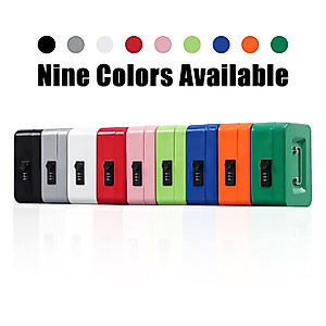 KYODOLED Medium Cash Box with Combination Lock Safe Metal Money Box with Money Tray for Security Lock Box 7.87"x 6.30"x 3.54" Black Medium