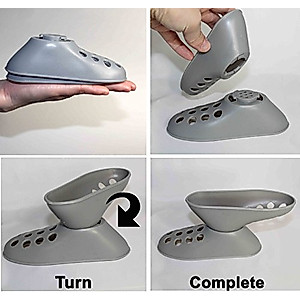 Lucore Home Shoe Stacker Space Saver Organizers for Small Sizes 2-6 - 8 Set Shoe Stack Holders Will Double Closet & Garage Shoe Rack Storage Space (Gray)