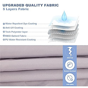 Boat Cover,17'-19' Waterproof Boat Cover,800D UV Resistant Marine Grade Fabric Boat Cover,Heavy Duty Trailerable Boat Cover Compatible for Bass Boat, Bayliner Tri-Hull V-Hull Fishing Runabout Boat