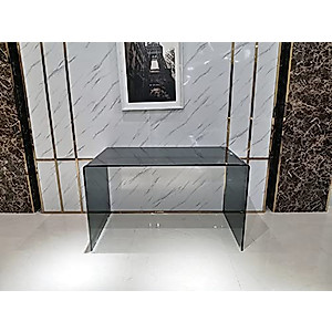 Neos Modern Furniture CD009GY-N Rectangular Shaped PC Laptop Workstation Table for Home Office, Gray