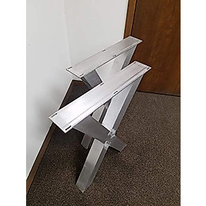 Metal Table Legs, Aluminum X-Frame Style - Any Size and Color