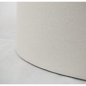 Mestar White Fabric Hardback Drum Lampshade (Spider) (14x16x10)