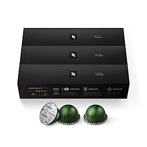 Nespresso Capsules VertuoLine, Stormio, Dark Roast Coffee, 30 Count Coffee Pods, Brews 7.77 Ounce (VERTUOLINE ONLY)