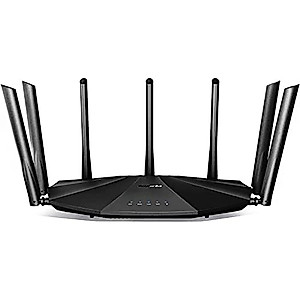 Tenda AC23 Smart WiFi Router - Dual Band Gigabit Wireless (up to 2033 Mbps) Internet Router for Home, 4X4 MU-MIMO Technology, Up to 1400 sq ft Coverage Parental Control Compatible with Alexa (AC2100)