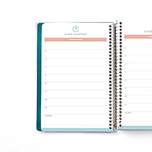 PPP Academic Planner 2023-2024 (Floral) - Student Planner | Weekly & Monthly Checklist | Class Schedule Layout | Budget & Savings Worksheets | Sturdy Coil Binding w/Stickers | Poly Laminated Cover…