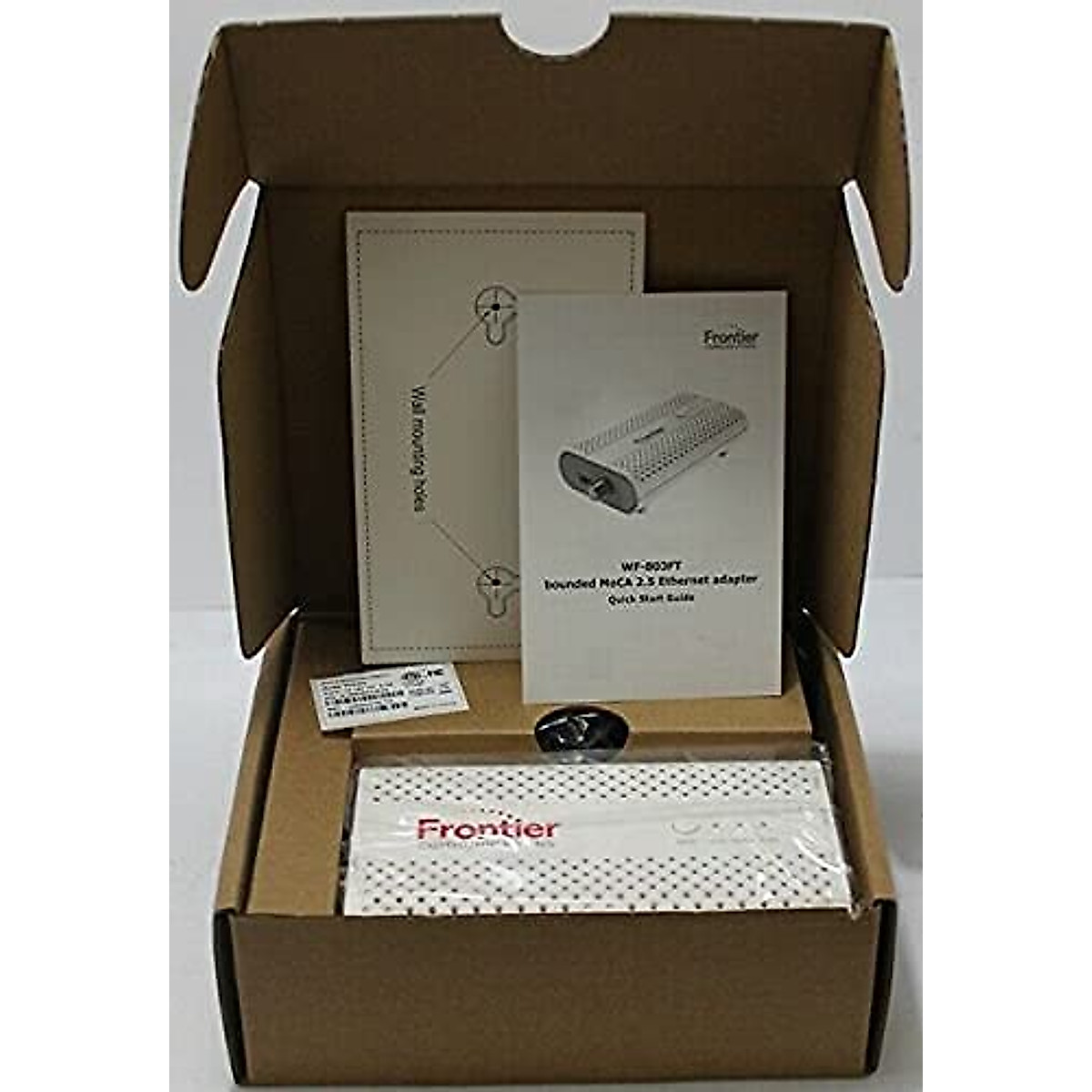 NBS Frontier Fios Formerly Verizon WF-803 FT MoCA 2.5 to Ethernet Bridge WAN/Full/LAN Selector Up to 2.5Gbps Bandwidth with existing coaxial Cables Great Companion for Home mesh Wi-Fi, White