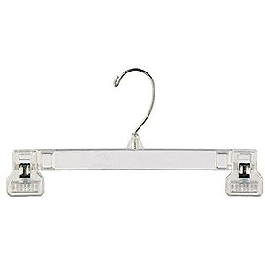 NAHANCO 6008 Clear 8" Pinch Grip Bottom Hanger (Pack of 200)