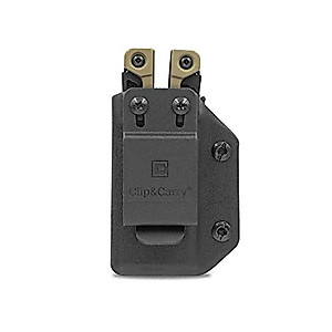 Clip & Carry Kydex Multitool Sheath for LEATHERMAN OHT - Made in USA (Multi-tool not included) EDC Multi Tool Sheath Holder Holster Cover (Black)