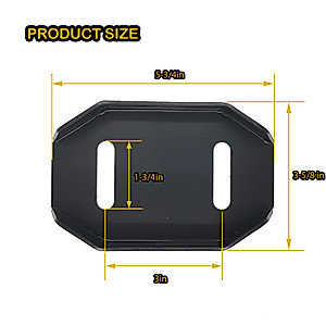 106-4588-01 02483859 01028600 24599 Snow Thrower Slide Shoes Skids Height Adjustment for Ariens 24599 for Universal 2 Stage Snow Thrower 2483859-(2PCS)