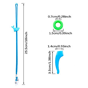 ACKLLR 12 Pieces Kids Eye Glasses Strap,with 12 Pair Silicone Ear Grip Holder,Adjustable Anti-slip Eyeglass Retainer Hooks for Sports Sunglasses Boys Girls