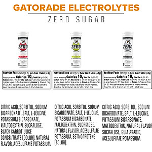 Gatorade Zero Tablets, Variety Pack (Pack of 40)