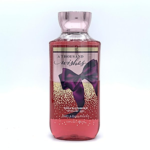A Thousand Wishes - 3 Piece Bath and Body Works Gift Set - A Thousand Wishes Lotion + A Thousand Wishes Ultra Shea Triple Moisture Cream + A Thousand Wishes Shower Gel