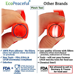 UPGRADED - Silicone Accessories For Instant Pot 5 & 6 Quart: Silicone Lid, 3 Silicone Sealing Rings, Silicone Egg Bites Mold, Mitts, Steam Diverter - 100% AUTHENTIC SILICONE - BPA-FREE, PVC-FREE