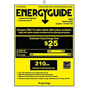 Smeg FAB5URWH3 16" 50's Retro Style Series Compact Cooler with 1.5 cu. ft. Capacity Automatic Defrost LED Interior Lighting and Adjustable Shelves White, Right Hand Hinge