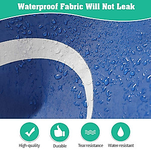 Aiskaer Bike Cover for 2 or 3 Bikes Outdoor Waterproof Bicycle Storage with Lock Hole for Mountain Road Electric Bike Heavy Duty Bikes,Bike Tarp Heavy Duty Ripstop Material 210D