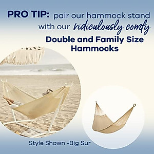 Yellow Leaf Hammocks - 550 lb. Capacity Portable Hammock Stand, 9 Feet Long - Compatible with Our Double and Family Size Hammocks - Color: White