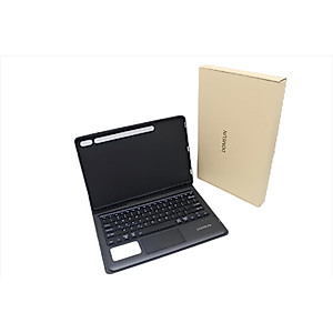 DOMEUN Galaxy Tab S7 FE/S7 Plus/S8 Plus Case with Keyboard 12.4 inch - Smart Detachable Wireless Touchpad Keyboard Cases with S Pen Holder for Samsung Galaxy Tab S8+ 2022/S7 FE 2021/S7+ 2020