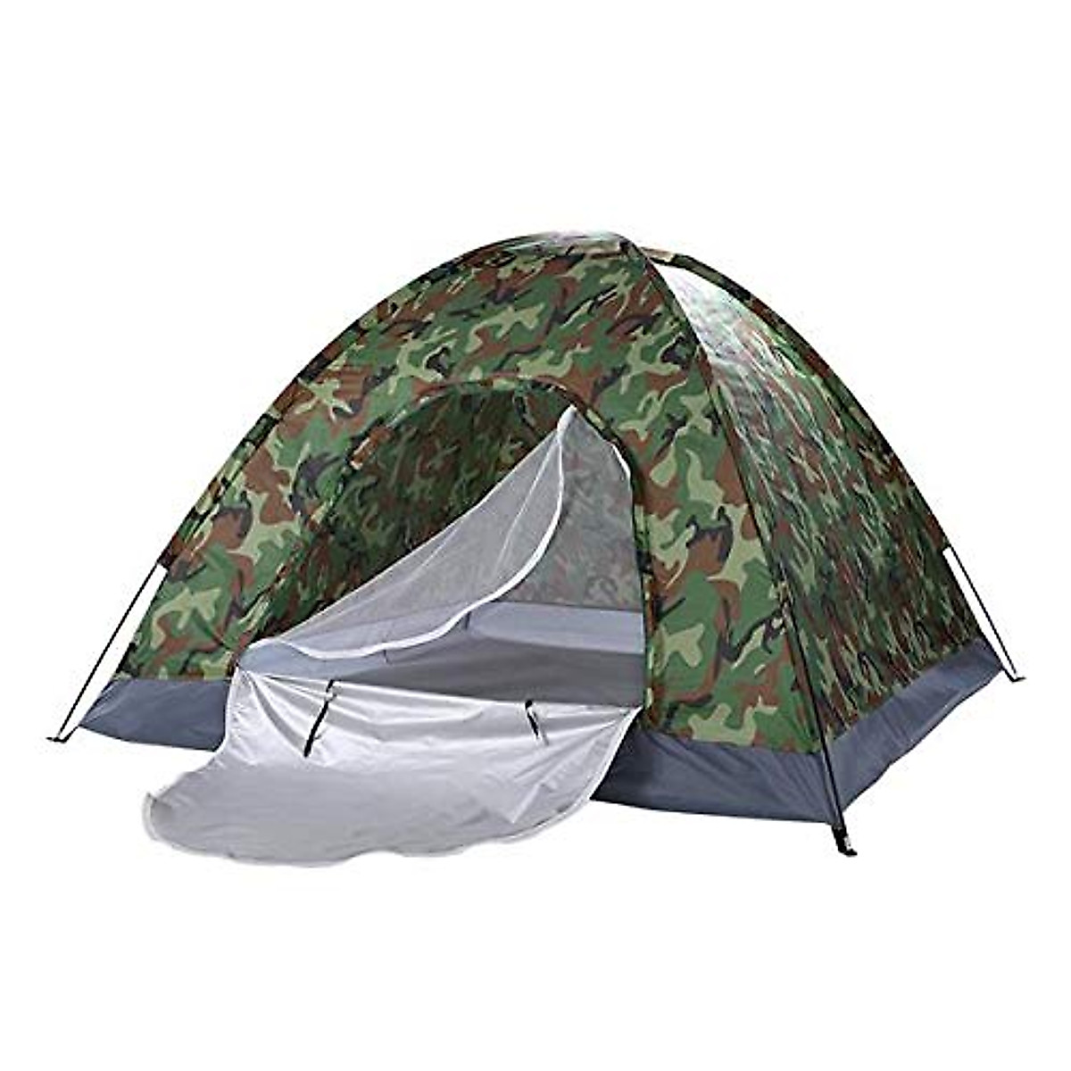3-4 Person Camping Tent Waterproof Pop-Up Outdoor Sports Tent with Carrying Bag UV Protect Sun Shelter Army Camouflage Print for Outdoor Travel Picnic Hiking Climbing Fishing