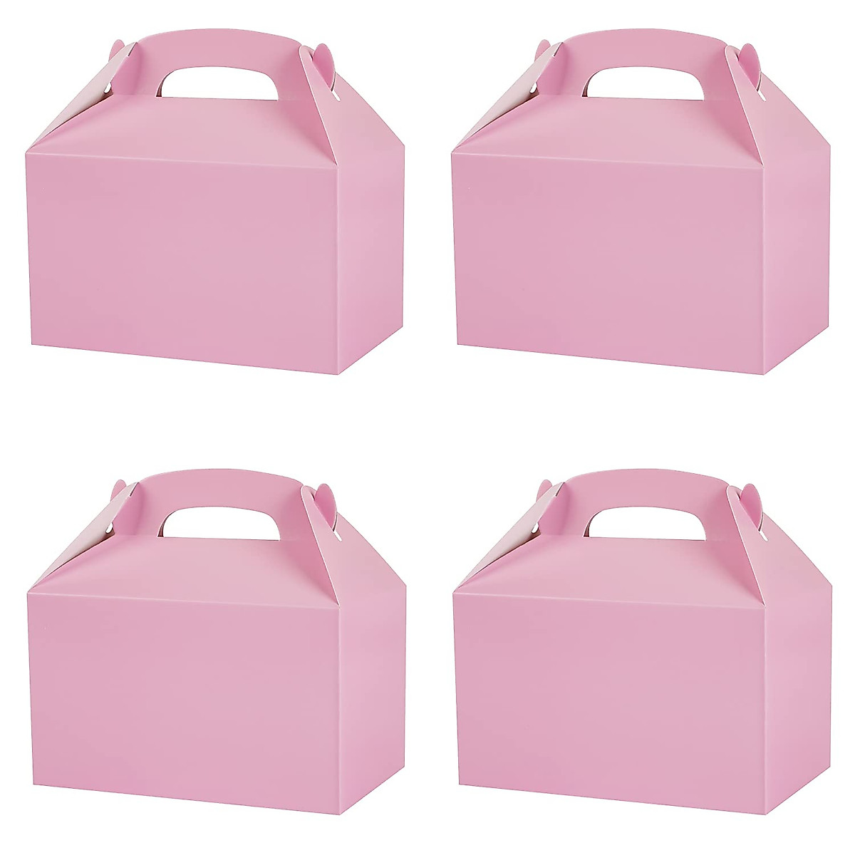 Erweicet Pink Party Treat Box 24 Pcs Pink Candy Cake Gift DIY Bags Snack Goody Cardboard Box Perfect for Kids Girls Birthday Party Gift Giving Baby Shower Bridal Shower Wedding Supplies Decorations