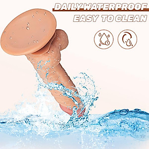 7.8 inches Silicone Suction Cup Realistic Classic Dick Wand for Men and Women Games