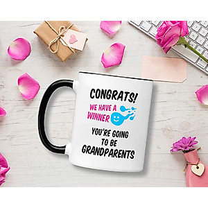 Casitika Pregnancy Announcement For Grandparents. 11 oz First Time Grandma Coffee Mug. Gifts for Baby Announcement to Grandparent. Congrats You're Going to be Grandparents.