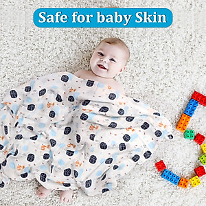 Softan Swaddle Blanket, Muslin Swaddle Blanket for Boys & Girls, 47X47In Muslin Swaddle Receiving Blanket for Newborn, Baby Muslin Swaddle Blanket Soft Silky & Breathable, 4 Pack