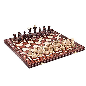 The Jarilo, Unique Wooden Chess Set, Pieces, Chess Board and Chess Piece Storage