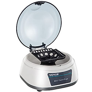 VEVOR Centrifuge Machine, 7000RPM Lab Centrifuge Machine Max. 3286xg RCF Scientific Mini Centrifuge with 2 in 1 Rotor for Lab Hospital College, fits 0.2/0.5/1.5/2mL Tubes, 0.2/0.5mL Adapters Included