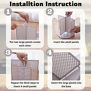 Rotatable Coffee Cup Dispenser with 4 Compartments, Atavarna Cups and Lids Holder for 5-16oz Cups Organizer for Restaurant, Coffee Station, Bar, Office, Home-9.25" x 9.25" x 8.66"