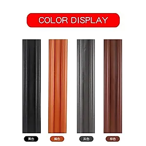 Twin Door Bottom Seal Strip Stopper,Under Door Draft Stoppers, 36 Inch Weatherstrip Under Door Draft Noise Blocker Black Gap Stoppers Noise Blocker Adjustable Door Sweeps Soundproof Strip (White)