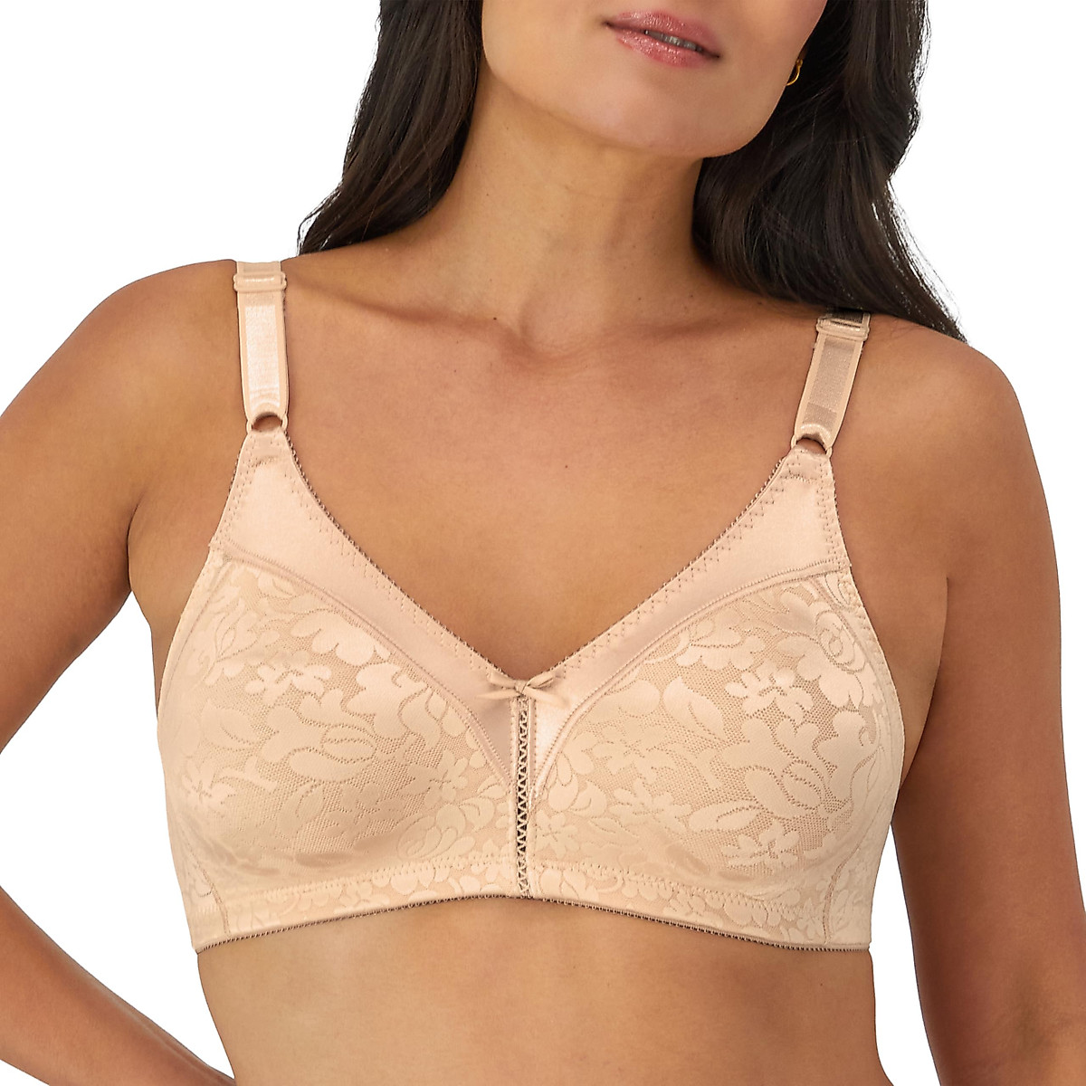 Bali Women's Double Support Spa Closure Wire-Free Bra, Soft Taupe, 36DD