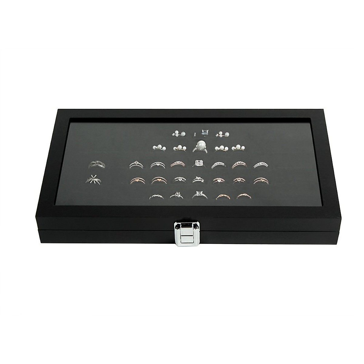 J JACKCUBE DESIGN Ring Organizer - Versatile Ring Display Case and Ring Case - Perfect for Storing and Showcasing Multiple Rings - Elegant Ring Jewelry Box and Storage Solution - MK248A