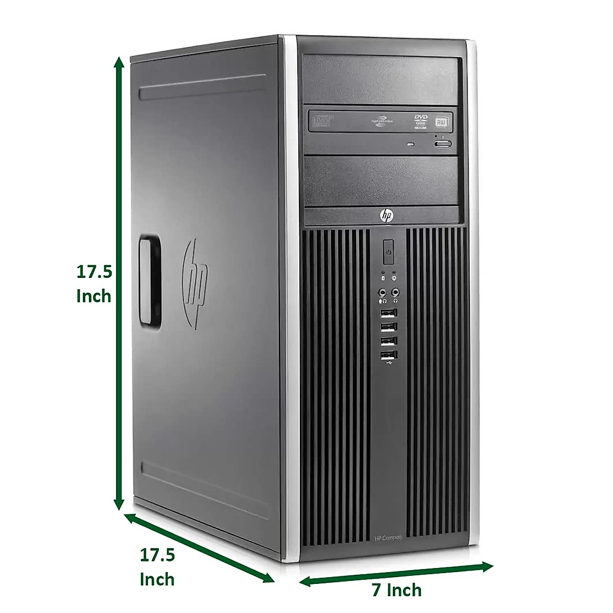 HP Tower Computer Gaming PC [ Intel Core i7 Processor, 16GB Ram, 128GB SSD, 2TB Hard Drive, HDMI, Wireless WiFi] AMD Radeon RX 550 4GB, Windows 10 (Renewed)