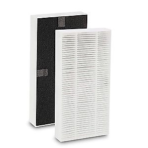 2 Pack for Febreze Air purifier Replacement Filter Dual Action HEPA-Type FRF102B, Models FHT170, FHT180, FHT190 and fit for Honeywell HEPAClean U Filter HRF201B, Part #HHT270W & HHT290