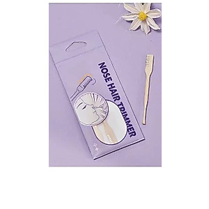 Katartizo 2023 2PCS Manual Ear Nose Hair Trimmer for Women/ Men, Portable Personal Trimmer for Facial Care,Double Nose Hair Knife