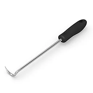 Cave Tools Food Flipper and Meat Hook for Grilling, Flipping, and Turning Vegetables and Meats BBQ Grill and Smoker Accessories, Left-Handed, 12 in