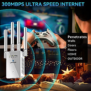 2023 WiFi Extender WiFi Booster, Cover up to 9800 sq.ft & 50 Devices WiFi Range Extenders Signal Booster for Home, Wireless Internet Signal Amplifier with Ethernet Port, Wi Fi Repeater Easy Setup.