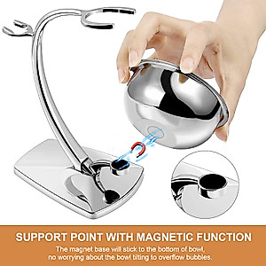 Straight Razor Shaving Kit for Men,Wet Shaving Brush and Bowl Set,Luxury Father's Day Gifts Set Includes Shave Brush,Soap,Stainless Steel Bowl,Shaving Stand,Double Edge Safety Razor with 10 Blades