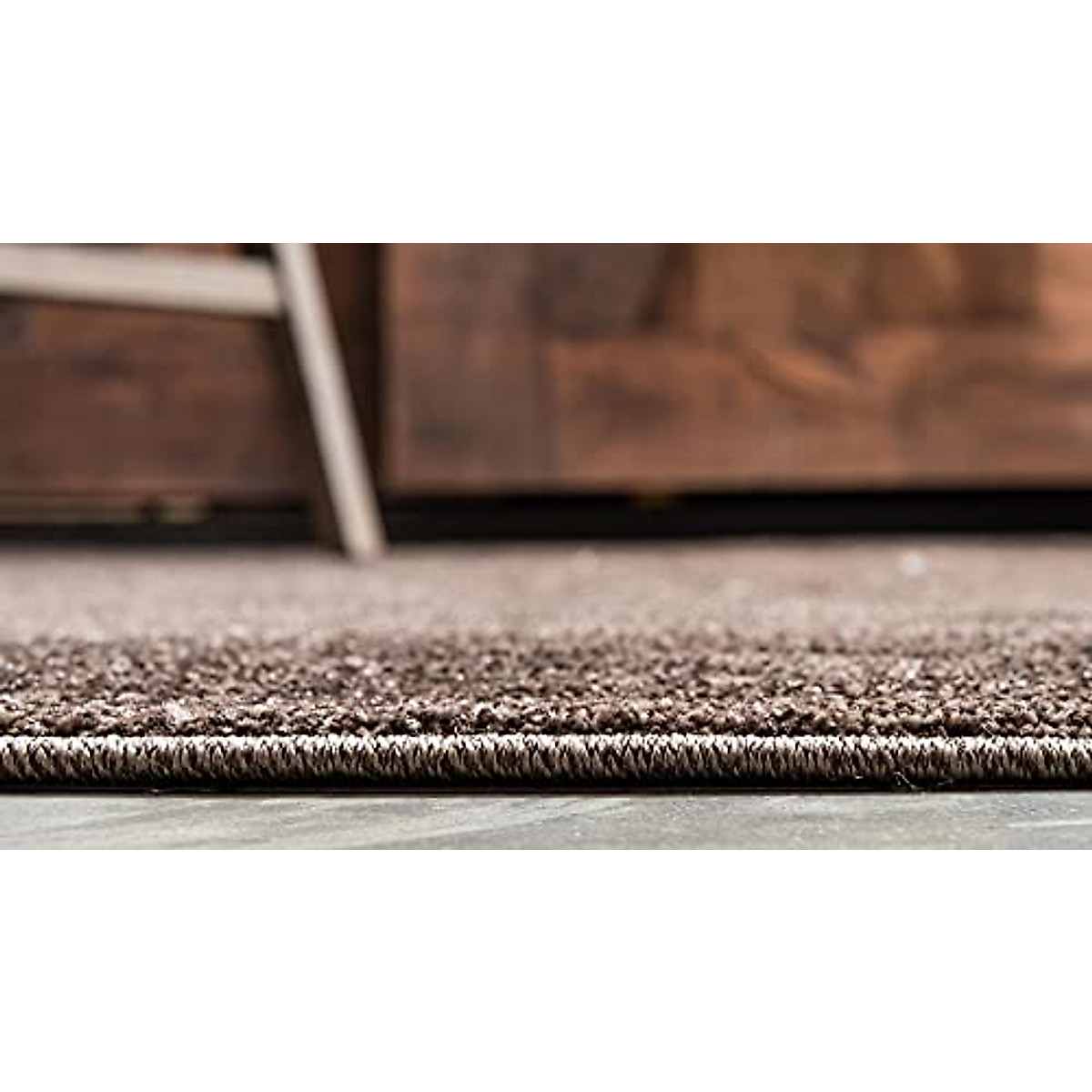 Unique Loom La Jolla Collection Farmhouse, Contemporary, Botanical, Traditional, Vintage Area Rug, 9 x 12 ft, Light Brown/Dark Brown