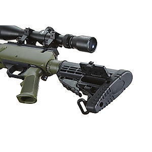 Powerful MB13 APS SR-2 Metal Bolt Airsoft 450 FPS Single Bolt Action Sniper Rifle with 3X Scope, Speed Loader and 0.20g 6mm BBS, Color Green