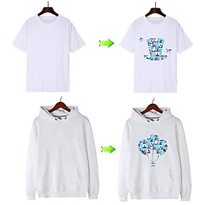 FAFAN Clear Adhesive Independence On Bundle Heat Bundle Vinyl Patterns for Shirts Happy Suitable Vinyl HTV Transfer Day Heat Transfer Vinyl Vinyl Sheets Clear Roll (D, One Size)