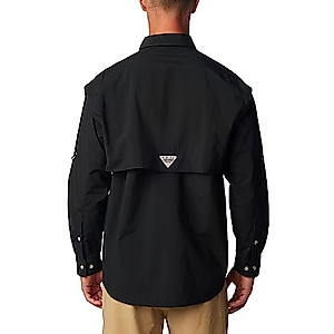 Columbia Men’s PFG Bahama™ II Long Sleeve Shirt, Black, Medium