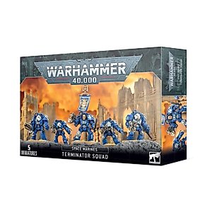 Warhammer Space Marines Terminator Squad - 5 Miniatures, Age 15+, Brand: Warhammer, TABLETOP GAME, Plastic, Assembly Required