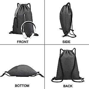 LAKE OF FIRE String Backpack, Lightweight Drawstring Bags Beach Bag Travel Backpack for Women(Red)