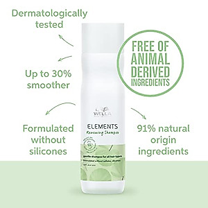 Wella Professionals Elements Renewing Shampoo & Conditioner Set, Sulfate & Silicone Free, Instant Detangling, For All Hair Types, Retail Sizes